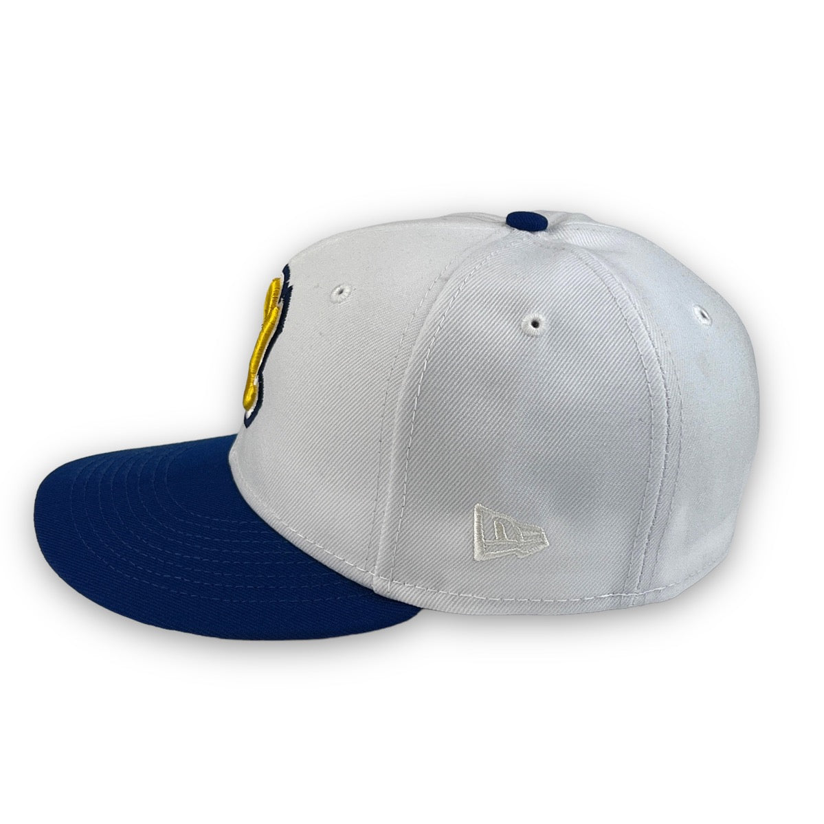 White Dome Braves 72 59FIFTY New Era White & Blue Fitted Hat Grey Bott ... White Dome Braves 72 59FIFTY New Era White & Blue Fitted Hat Grey Bott ...