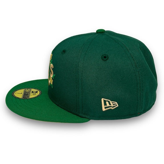 Athletics 89 WS 59FIFTY E Green & Kelly Green Hat Pecan UV – USA CAP KING
