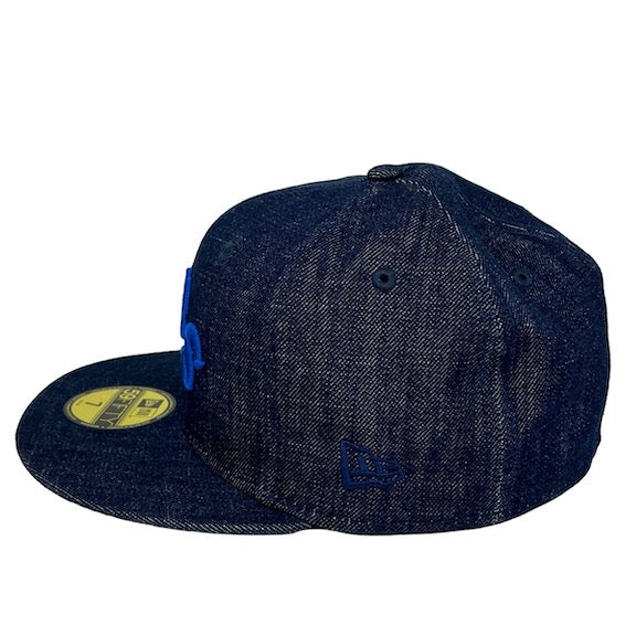Cubs 05 WS New Era 59FIFTY Denim Fitted Hat Green Bottom – USA CAP KING