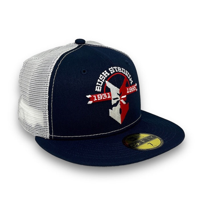 Indianapolis Indians 59FIFTY Trucker New Era White & Light Blue Fitted ...
