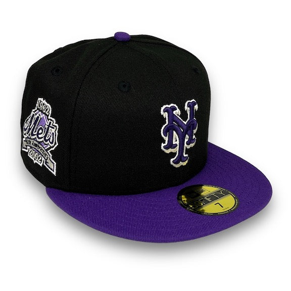 Mets 40th Anni. 59FIFTY New Era Black & Purple Fitted Hat – USA CAP KING