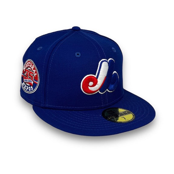 Montreal Expos 35th Anni. New Era 59FIFTY Fitted Royal Blue Hat – USA ...