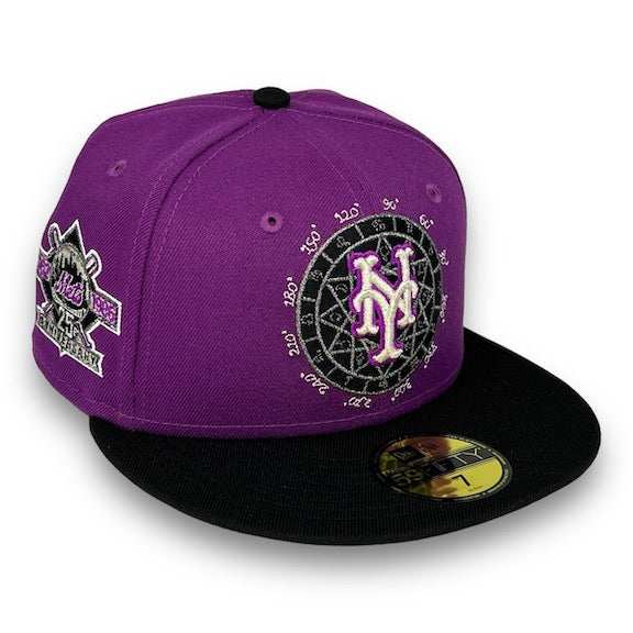 NY Mets Zodiac 25th 59FIFTY New Era Purple & Black Hat – USA CAP KING
