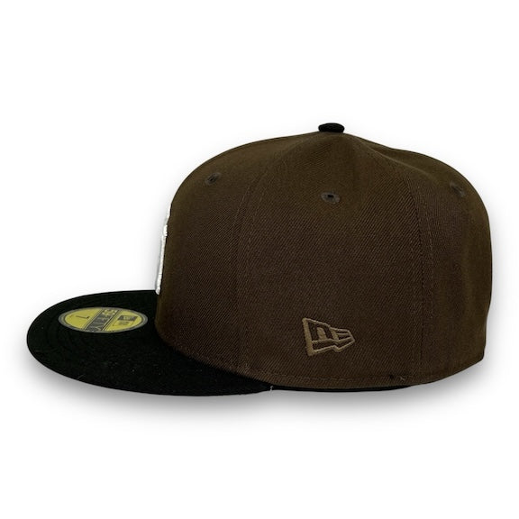 NY Yankees Basic 59FIFTY New Era Walnut & Black Hat – USA CAP KING