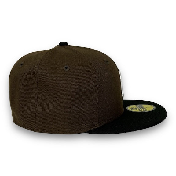 NY Yankees Basic 59FIFTY New Era Walnut & Black Hat – USA CAP KING