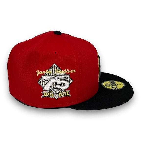 NY Yankees 75 59FIFTY New Era Red & Black Hat – USA CAP KING