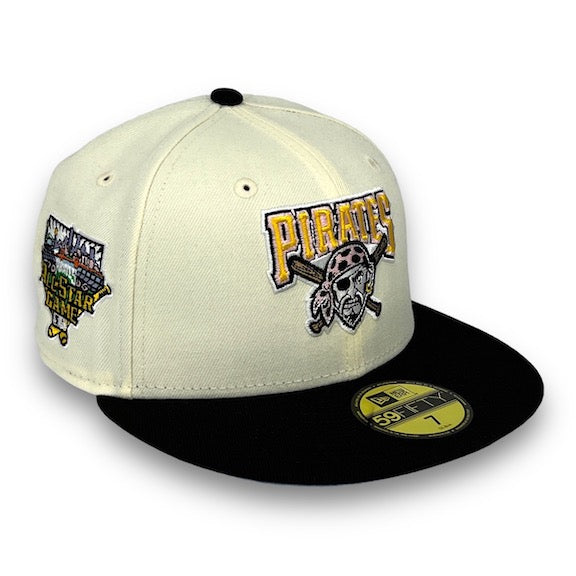 Pirates 06 ASG 59FIFTY New Era Off White & Black Fitted Hat Sky Blue B ...