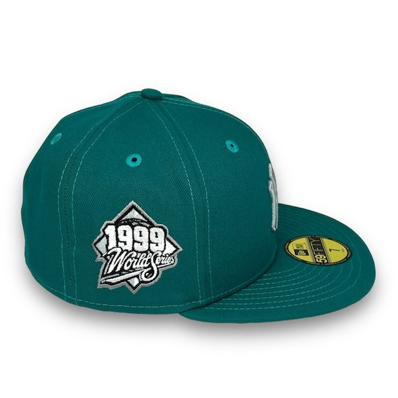 Yankees 99 WS 59FIFTY New Era Northwest Green Fitted Hat – USA CAP KING