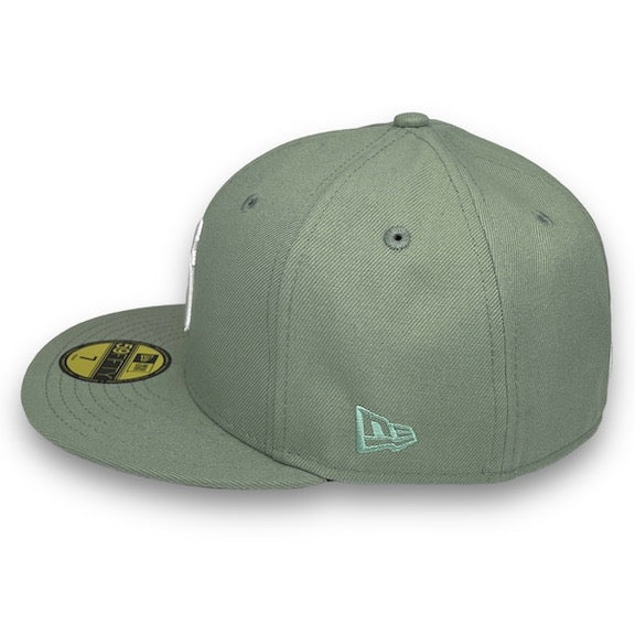 Yankees Liberty New Era 59FIFTY Everest Green Fitted Hat Bottom – USA ...