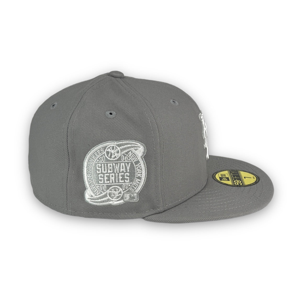 NY Mets '00 Subway Series New Era 59FIFTY Light Grey Hat Grey bottom ...