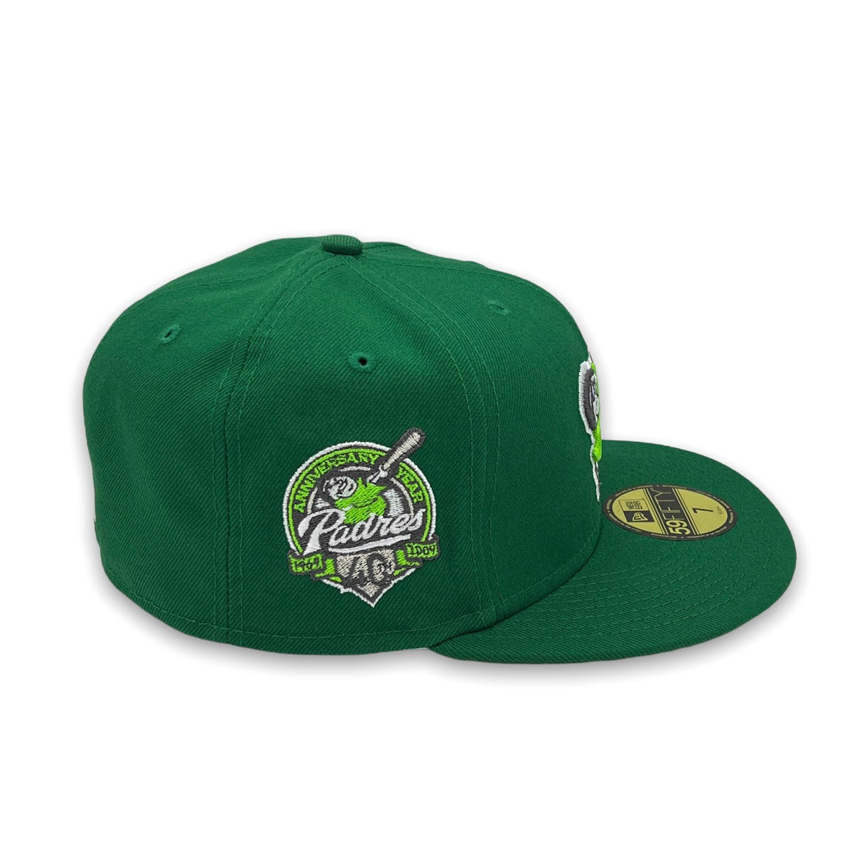 Slimy Duet Coll. Padres New Era 59FIFTY Green Hat Neon Bottom – USA CAP ...