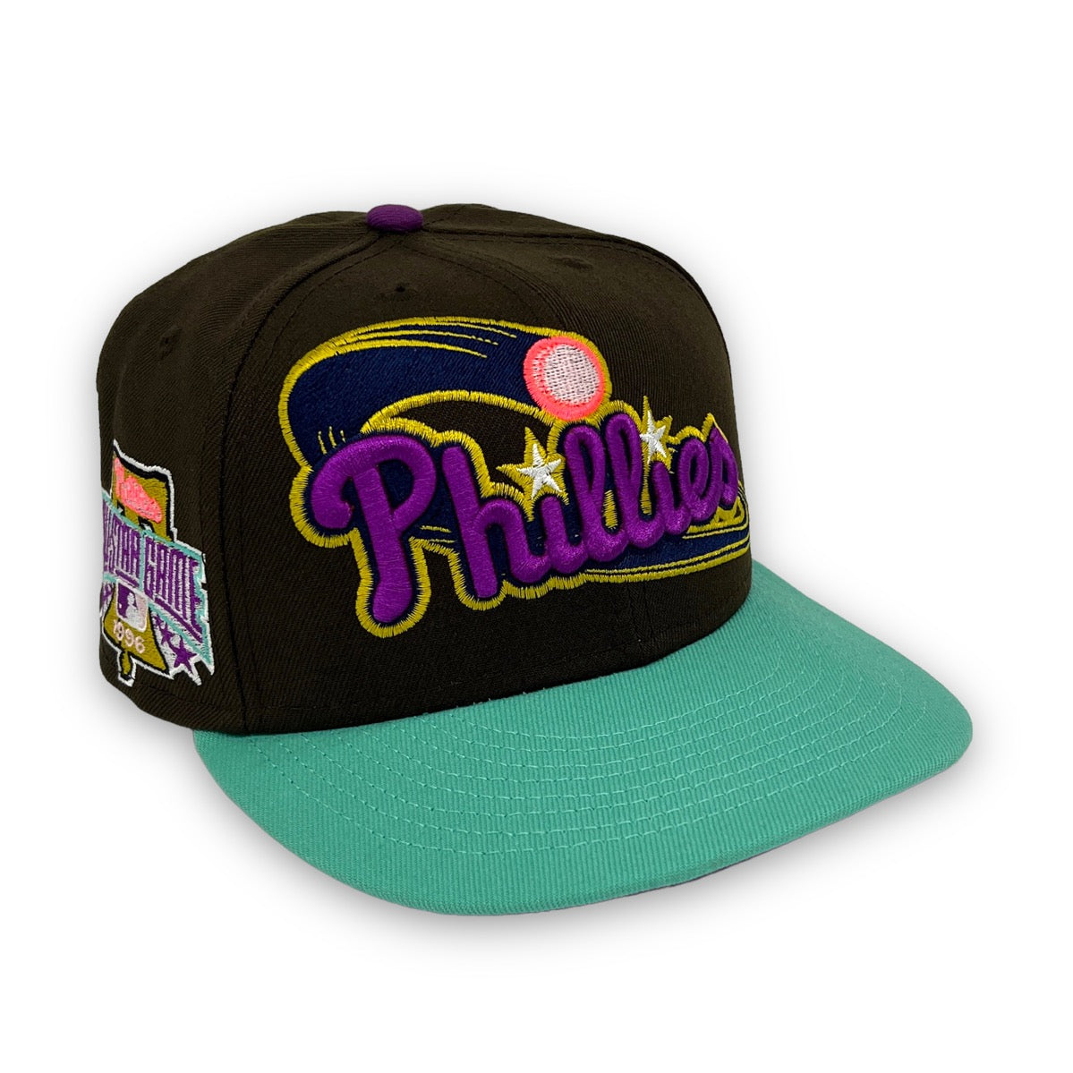 The Freshman Pack Phillies 59FIFTY New Era Fitted Hat Purple Bottom ...