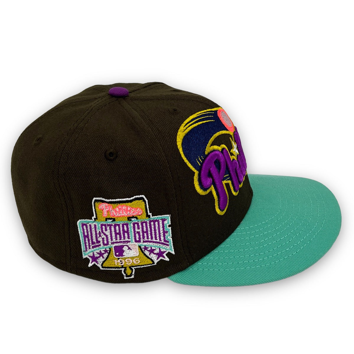 The Freshman Pack Phillies 59FIFTY New Era Fitted Hat Purple Bottom ...