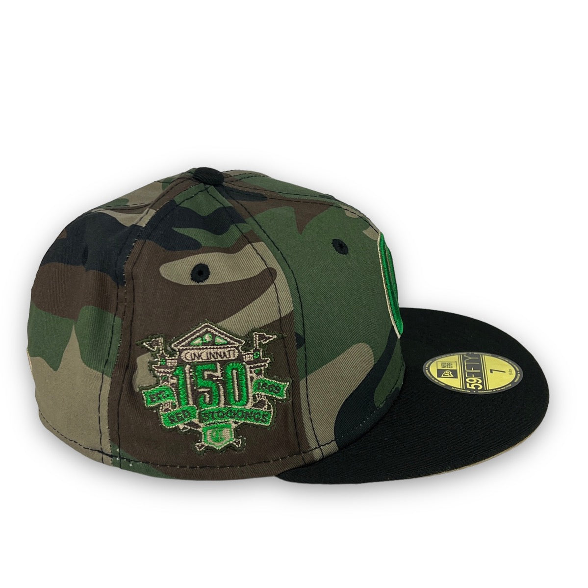 Urban Jungle Reds 150th Anni. 59FIFTY New Era Camo Fitted Hat Khaki Bo ...