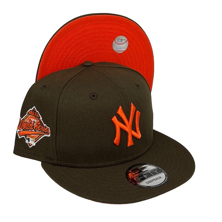 Yankees 96 WS 9FIFTY New Era Brown Snapback Hat Orange Bottom – USA CAP ...
